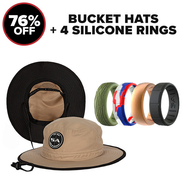 BUCKET HAT + 4 SILICONE RINGS – Alpha Defense Gear
