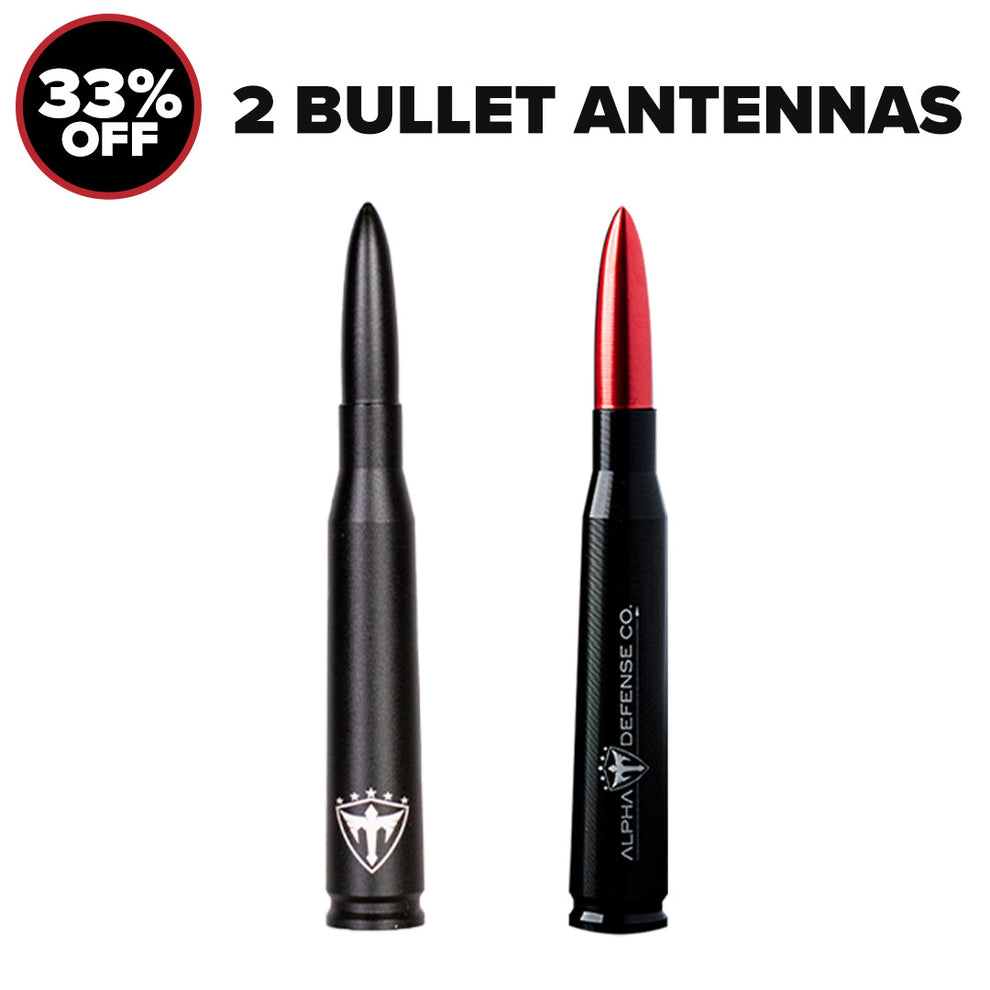 2 BULLET ANTENNAS – Alpha Defense Gear